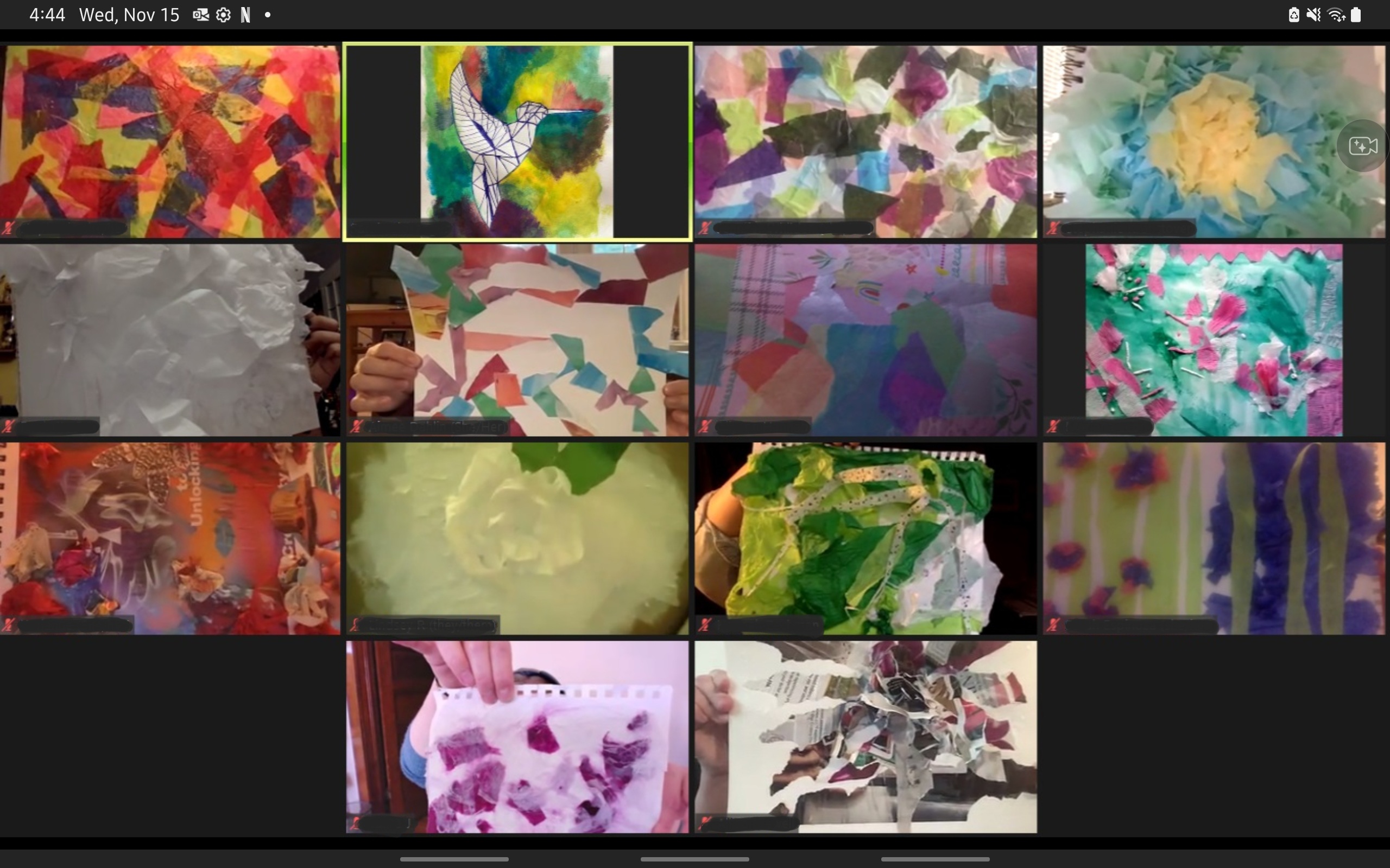 Art Directive from History of Art Therapy class